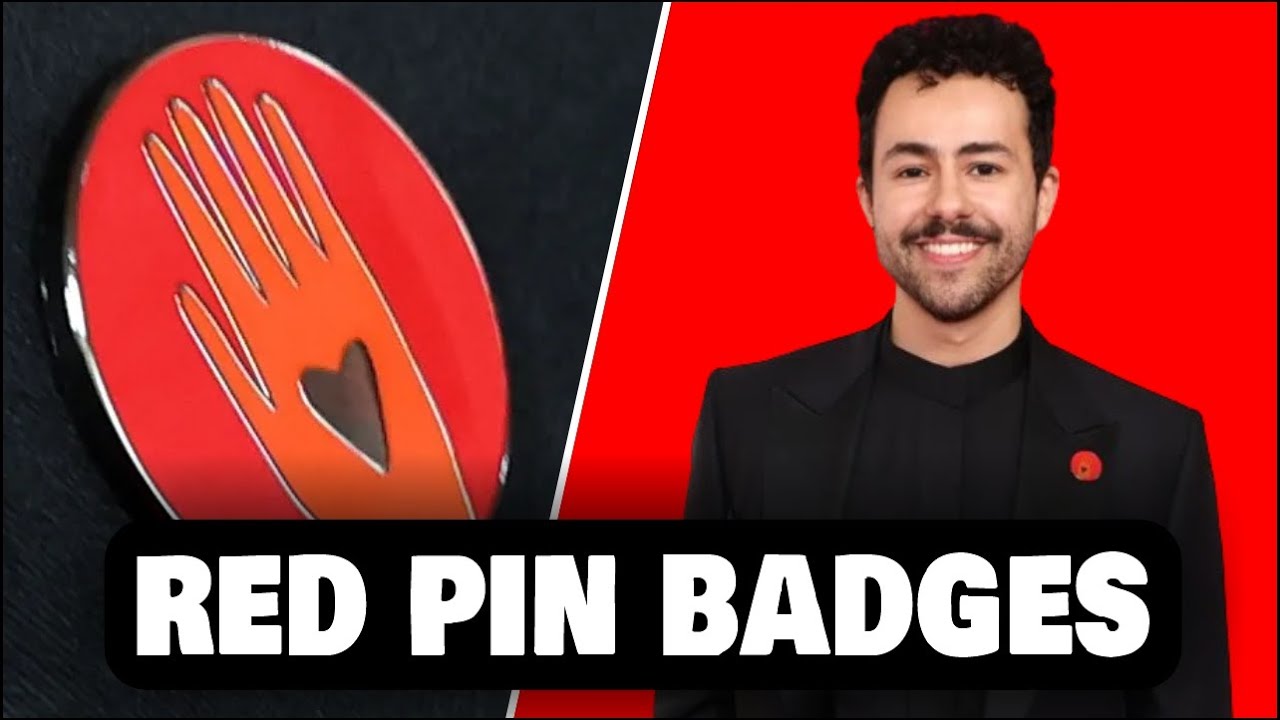 Why did Hollywood stars wear red pin badges at the Oscars ceremony ...